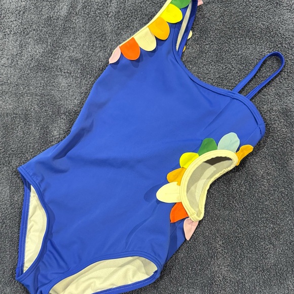 Mini Boden | Swim | Mini Boden Blue One Piece Swimsuit With Whimsical ...